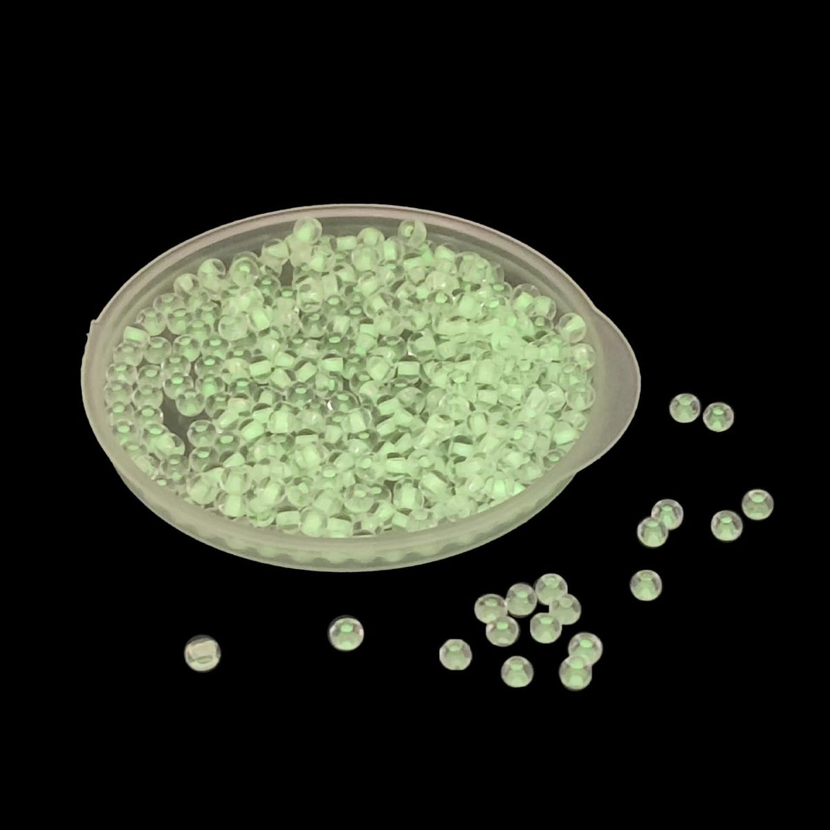 Buy Glow In The Dark Radium Glass Seed Beads For Jewellery Making DIY ...
