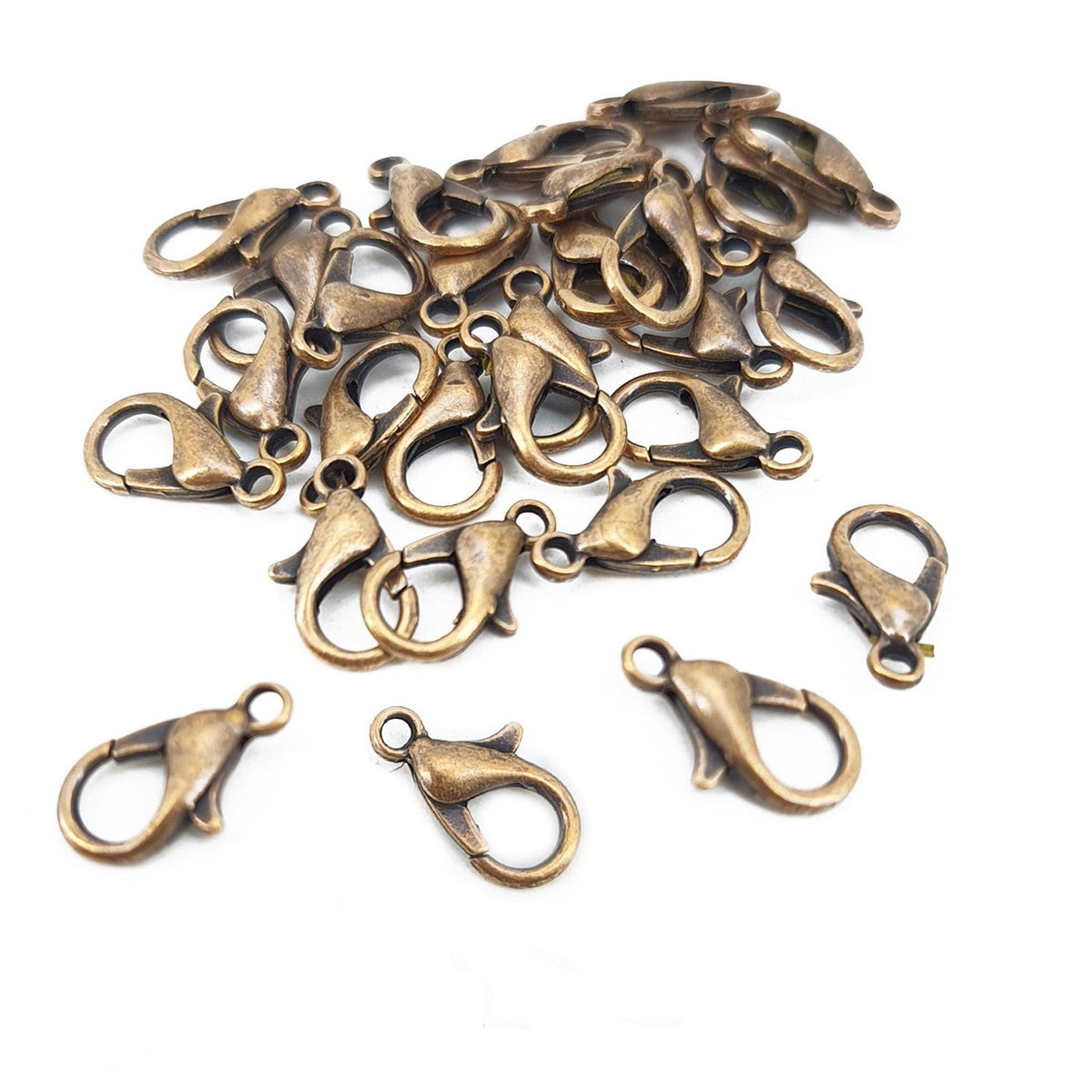 Buy Metal Lobster Clasps For Jewellery Making Crafts Antique Copper ...